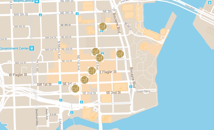 Street Map Of Downtown Miami